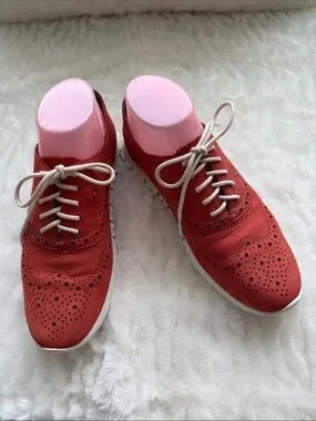 Cole Haan | Shoes | Cole Haan Zero Grand Wing Ox Red Orange Sneakers ...